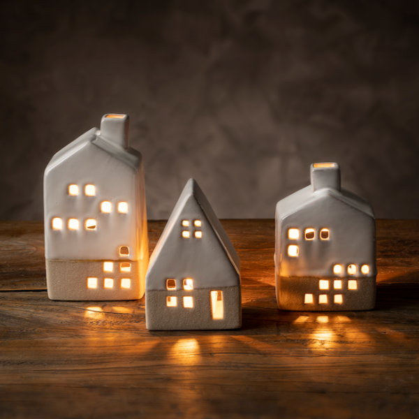Ceramic Tealight House – G&T's Boutique Country Cupboard